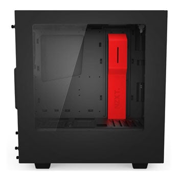 NZXT Source 340 Black/Red Mid Tower Case LN62016 - CA-S340MB-GR | SCAN UK