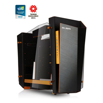 In Win S Frame Ultimate Case LN62392 - S Frame Gold & Black | SCAN UK