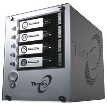 Thecus N4100 Silver SATA NAS Server 4 Bay, RAID 0, 1, 5, JBOD support ...