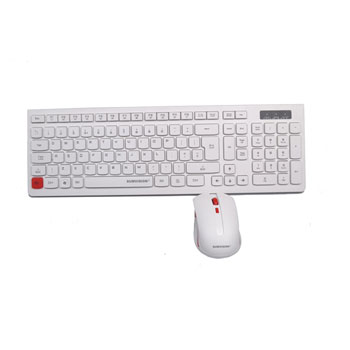 White Sumvision Wireless Paradox 4 Keyboard/Mouse Set PC/MAC LN62186 ...