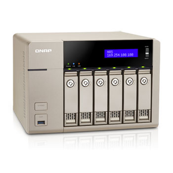 6 Bay NAS Storage Box with Dual Gigabit Lan, USB 3.0 from QNAP LN62217 ...