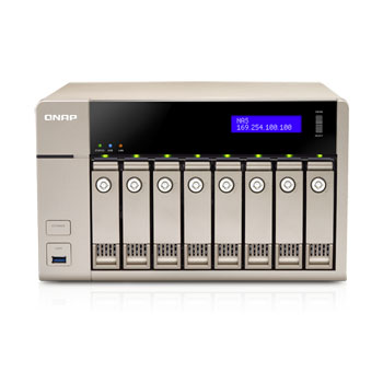 Qnap 8 Bay NAS Storage Box with Dual Gigabit Lan, USB 3.0 from QNAP ...