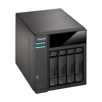 NAS BOX 4 Bays with Gigabit lan, USB 3.0 ASUSTOR LN62620 - AS5004T ...