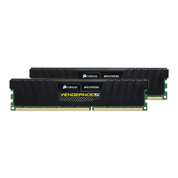 Scan 3XS Corsair 8GB Black Vengeance Low Profile DDR3 RAM/Memory Kit ...