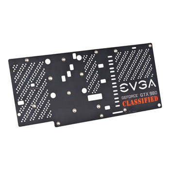 EVGA GTX 980 Classified NVIDIA Graphics Card PCB Backplate/Protector ...