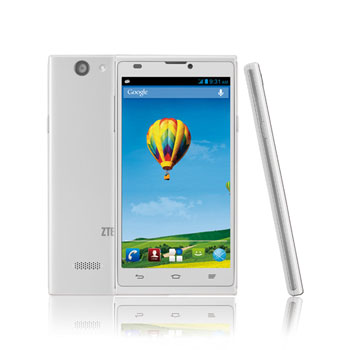 ZTE White 5 Inch Quad Core Android Blade L2 Sim Free Smartphone LN63081 ...