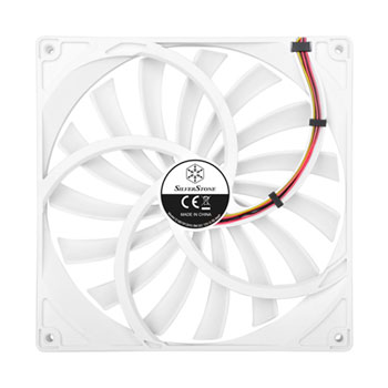 Silverstone 180mm FM182 Super Slim FM White Computer Case Fan LN63244 ...