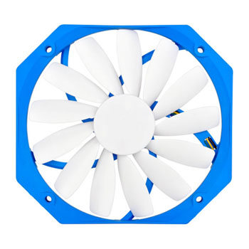 Silverstone 140mm FW141 Ultra Slim FW PWM Computer Case Fan Blue/White ...