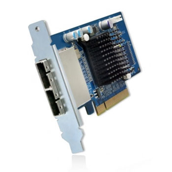 Qnap NAS Dual Wide SAS 6 Gbit Port Storage PCIe Add-in-Card LN63454 ...