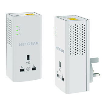 NETGEAR Gigabit Powerline 1200 Passthrough Kit PLP1200 LN64221 ...