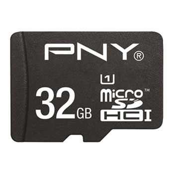 PNY High Performance 32GB Micro SD Card Kit with Adaptor + USB Reader ...