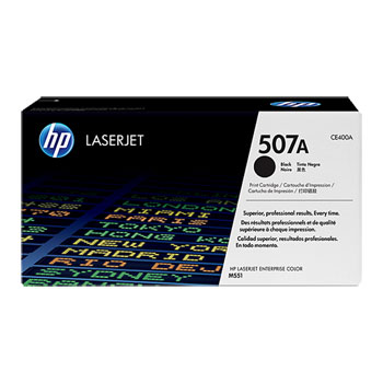 HP Laser-Jet M551 507A Black Toner Ink LN64762 - CE400A | SCAN UK