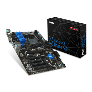 MSI A88X-G41 PC Mate V2 FM2+ Godavari ATX Motherboard LN64872 | SCAN UK