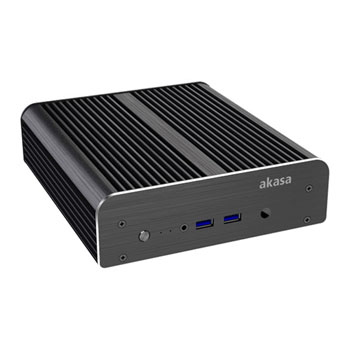 Akasa Newton S Aluminium Fanless Intel NUC PC Case LN65117 - A-NUC15 ...