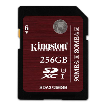 Kingston High Speed Class 3 SD Memory Card 256GB SDXC LN65637 - SDA3 ...