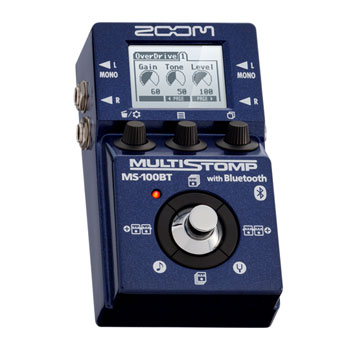 Zoom MultiStomp Bluetooth Stomp Box LN65764 - ZFXMS100BT | SCAN UK