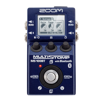 Zoom MultiStomp Bluetooth Stomp Box LN65764 - ZFXMS100BT | SCAN UK