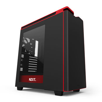 NZXT H440 New Edition Matte Black/Red Gaming Case with Window LN66349 ...
