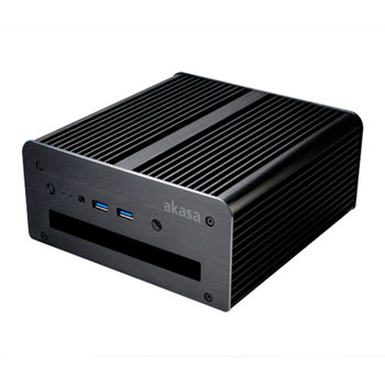 Akasa Max S Fanless Case for Intel NUC LN66841 - A-NUC18-M1B | SCAN UK