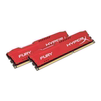 HyperX FURY 8GB Red DDR3 1600MHz Memory RAM Kit 2x 4GB LN67071 ...