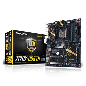 Gigabyte Z170X-UD5 TH Thunderbolt 3 ATX Motherboard LN67346 - GA-Z170X-UD5 TH | SCAN UK