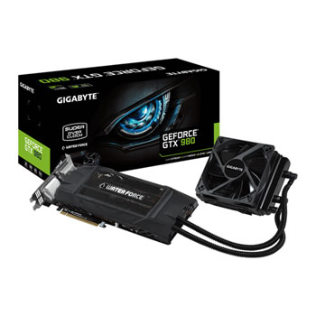 Gigabyte AIO Water Cooled GTX 980 NVIDIA Graphics Card 4GB LN67909 - GV ...