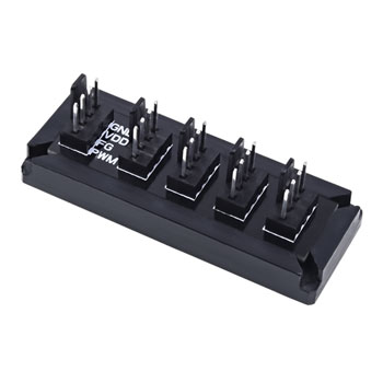 4-Pin PWM to 4x 4Pin Fan Splitter PCB From Phobya LN68252 - 1011223 ...
