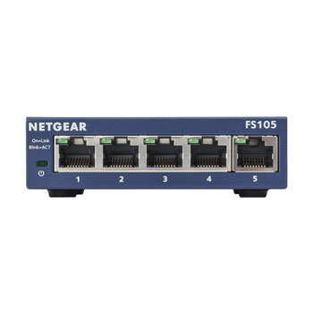 Netgear ProSafe 5 port Fast Ethernet Switch FS105-300UKS LN68585 | SCAN UK