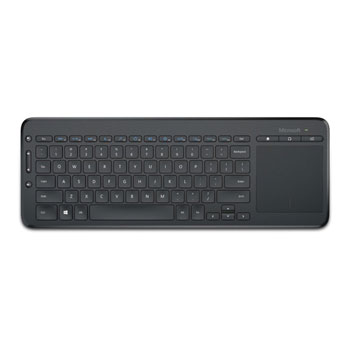 Microsoft All-in-One Media Keyboard with Multi-Touch Trackpad, Wireless ...
