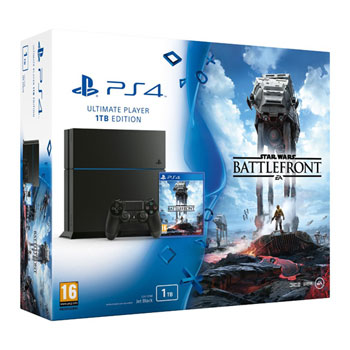 PS4 1TB Gaming Console with Star Wars Battlefront Game LN69056 ...