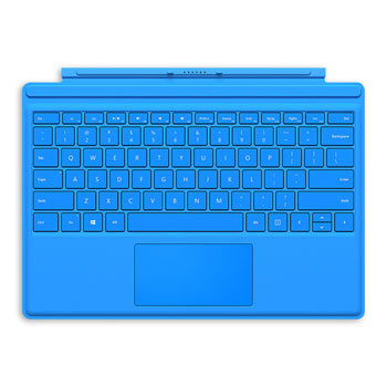 BRIGHT BLUE Surface Pro 4 Type Tablet Cover Keyboard Attachment LN69071 ...