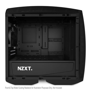 NZXT Manta Compact Black Mini ITX PC Gaming Case with 280mm Radiator ...