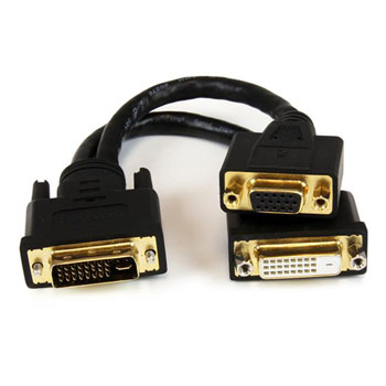 Wyse Terminal DVI-D to VGA splitter adapter cable from Startech LN69836 ...