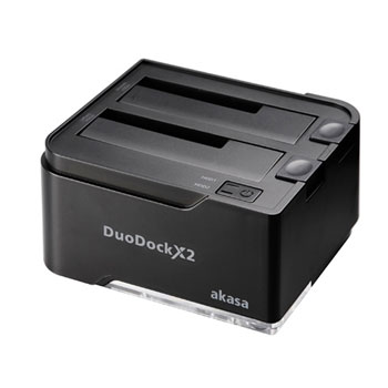 2 port HDD desktop Quickport from Akasa AK-DK06U3-BKCM LN69890 | SCAN UK