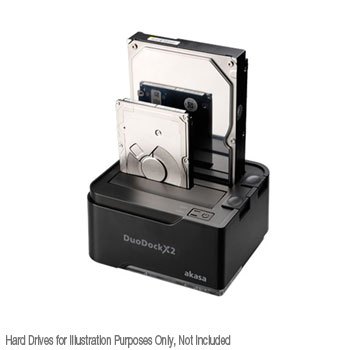 2 port HDD desktop Quickport from Akasa AK-DK06U3-BKCM LN69890 | SCAN UK