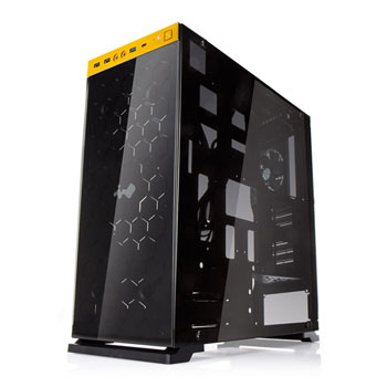 In Win 805 Black/Gold Aluminium/Glass PC Gaming Case LN70135 - 805C ...