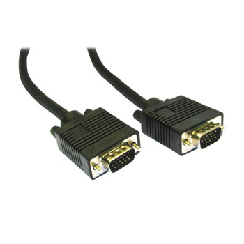 0.5m Scan VGA/SVGA M - M Cable - Black 0.5m LN70186 - CDEX-220K | SCAN UK