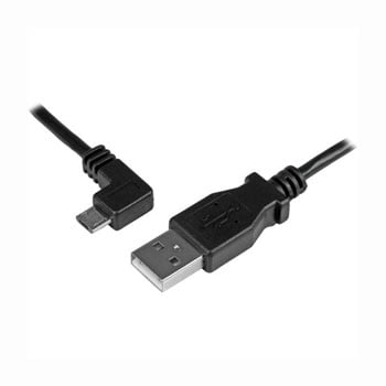 2m Micro USB Cable - A to Left Angle Micro B from StarTech.com LN71023 ...