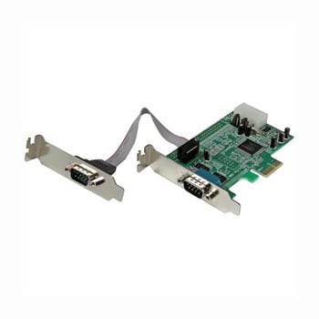 2 Port Low Profile PCIe RS-232 Serial Card from StarTech.com LN71257 - PEX2S553LP | SCAN UK