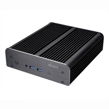 Fanless Intel NUC5/6 case with IR receiver from AKASA A-NUC26-M1B ...