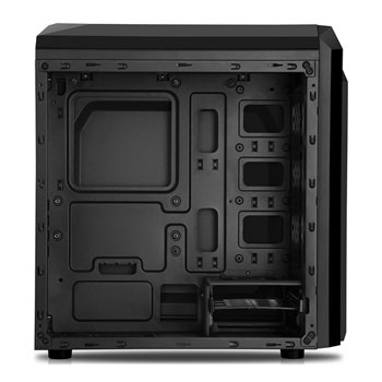 CiT F3 Red MicroATX Tower PC Gaming Case LN72692 - CIT-F3BLACKRED | SCAN UK