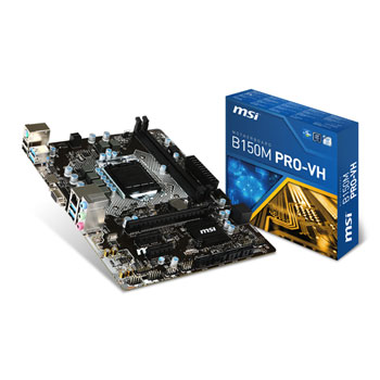 MSI Intel B150M PRO VH Micro ATX Motherboard LN73061 - 911-7996-044 ...
