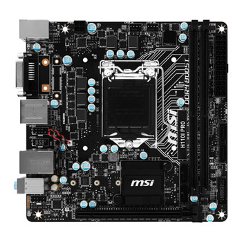 MSI Intel H110I PRO Mini ITX Motherboard LN73063 - 911-7995-019 | SCAN UK