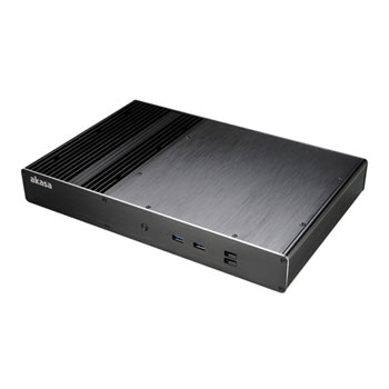 Akasa Galileo T Slimline thin mini ITX PC case A-ITX23-M1B LN73675 ...