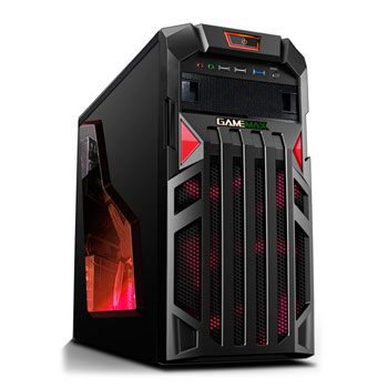 Game Max PN532R Centurion Gaming PC Case With Red LED Fans LN73993 ...