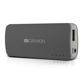 Canyon CA-CNE-CPB44DG Power Bank 4400mAh Dark Grey with Torch LN74233 ...