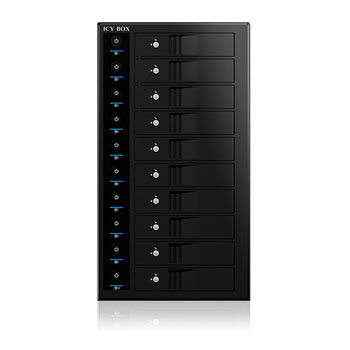 External 10 Bay HDD Single System from Icy Box IB-3810U3 LN74458 - UK ...