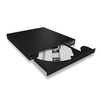 Icybox IB-AC640a 9.5mm Aluminium SATA CD/DVD Optical Drive Enclosure ...