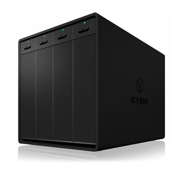 Icy Box 4 Bay HDD Tower to USB 3.0 or eSATA IB-3664SU3 LN74459 | SCAN UK