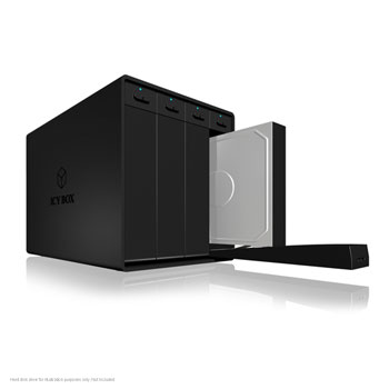 Icy Box 4 Bay HDD Tower to USB 3.0 or eSATA IB-3664SU3 LN74459 | SCAN UK